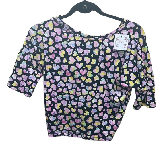 Poof! | Shirts & Tops | Nwt Girls Heart Cute Tip Size Medium Poof Girls ...